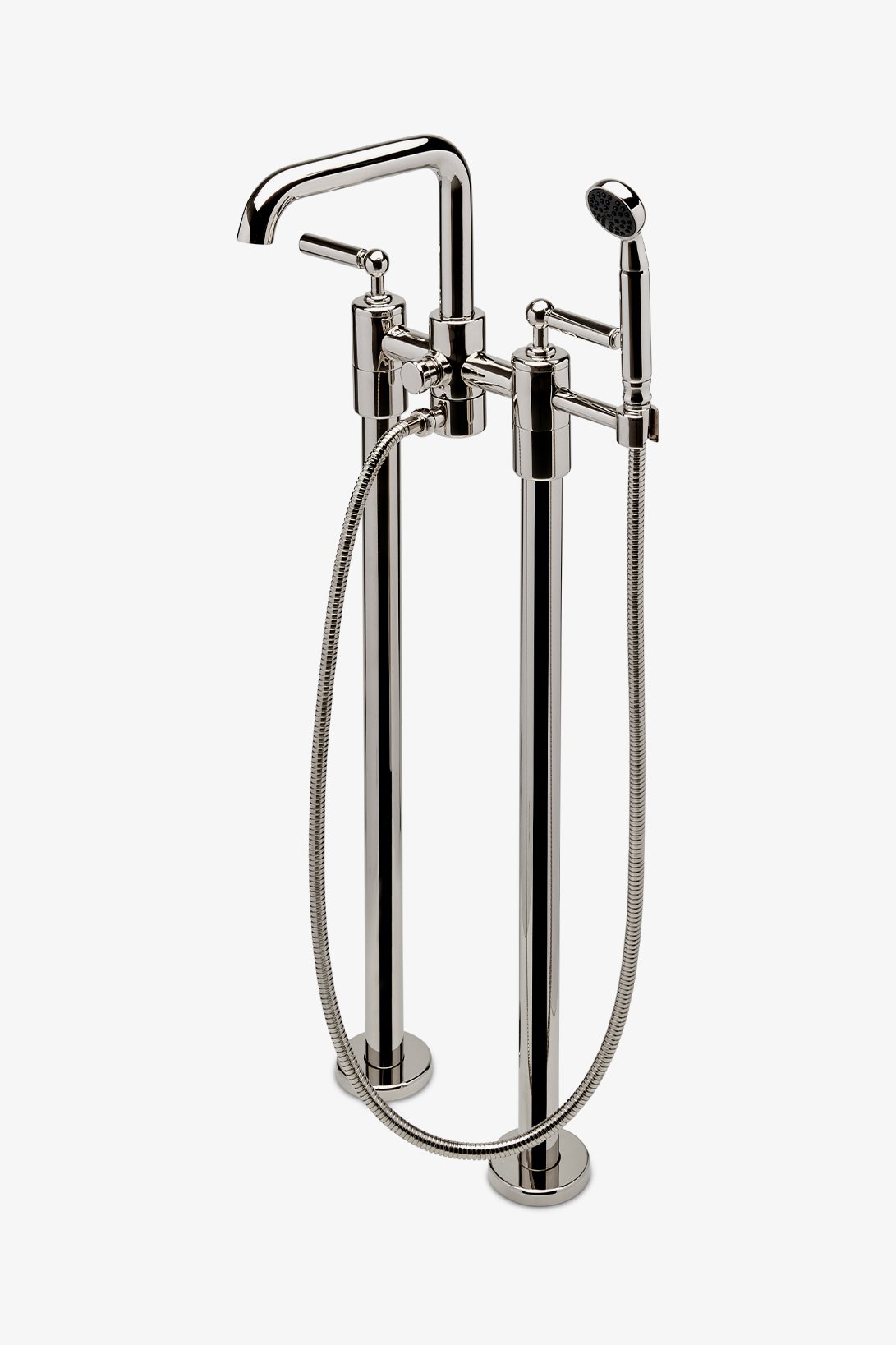 Discover Ludlow Floor Mounted Exposed Tub Filler with Handshower and ...