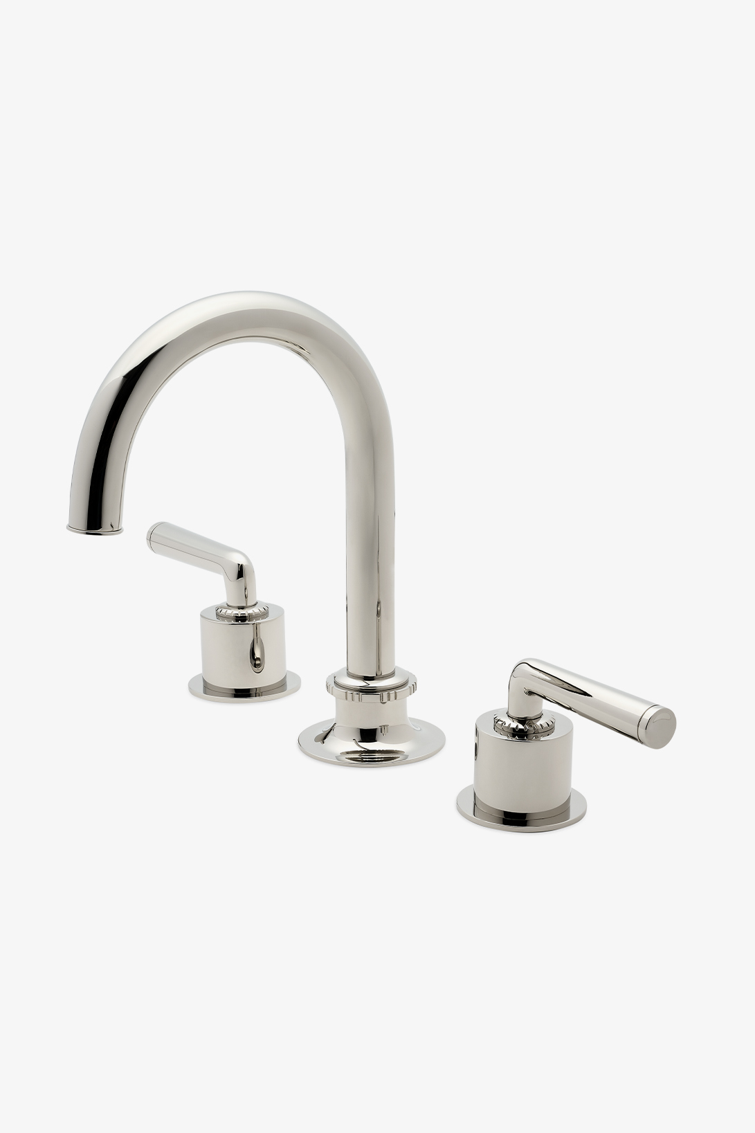 Henry Chronos Gooseneck Lavatory Faucet with Walnut Lever Handles ...