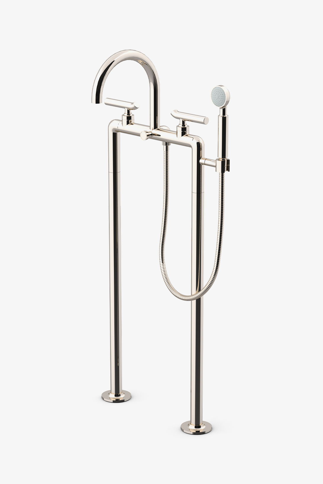 Bond Solo Series Floor Mounted Exposed Tub Filler with Handshower and ...