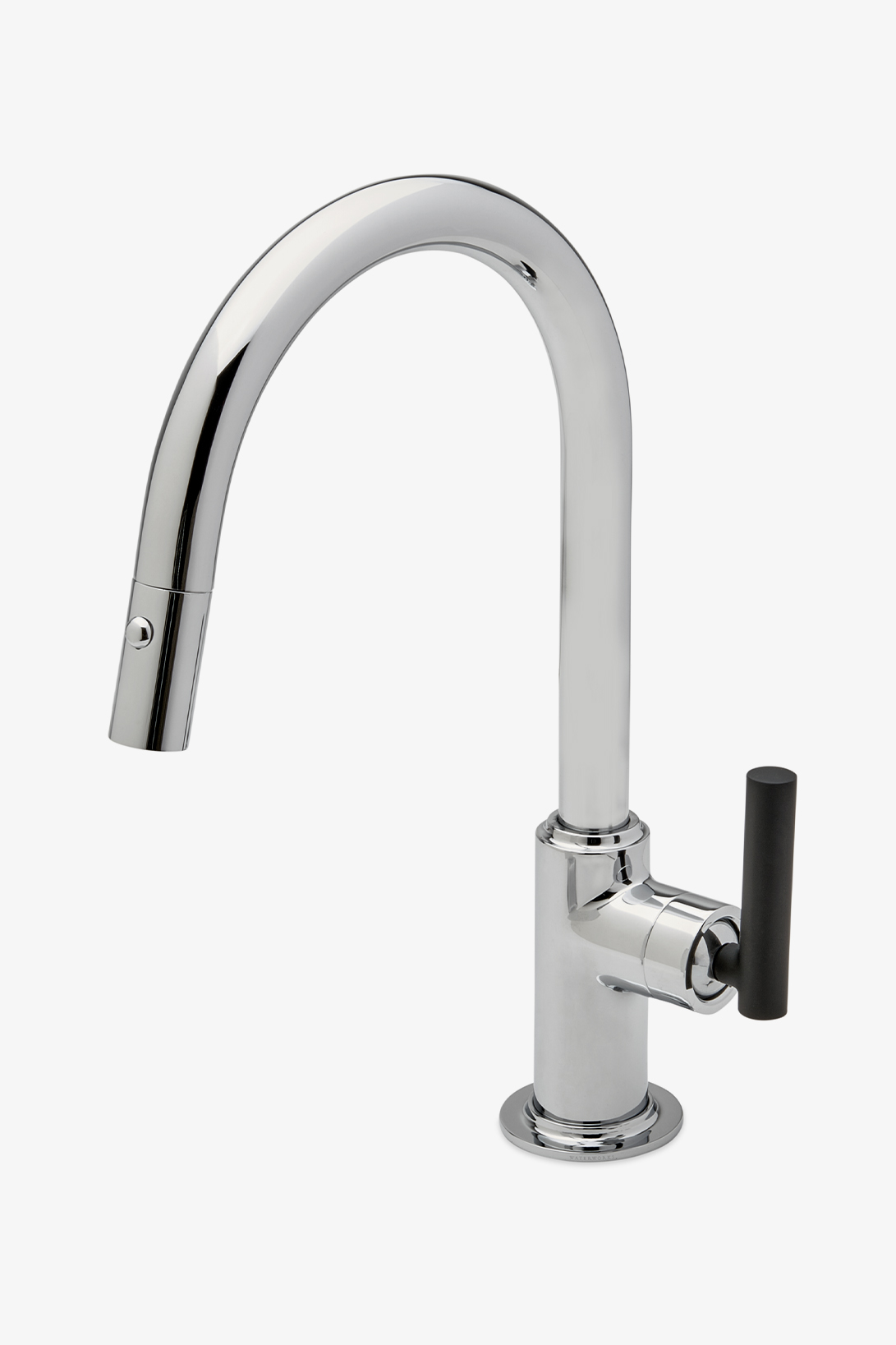 Bond Solo Series One Hole Gooseneck Integrated Pull Spray Kitchen ...