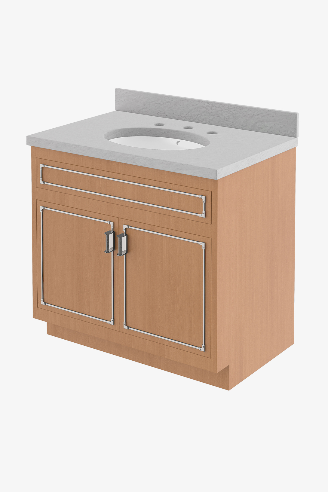 Pullman Single Vanity with Tapered Legs and Hardware with SALV26 Sink ...