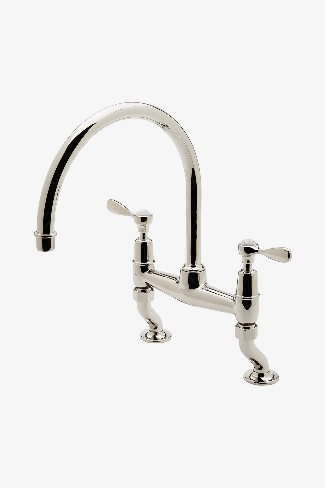 Discover Easton Classic Two Hole Bridge Gooseneck Kitchen Faucet, Metal ...