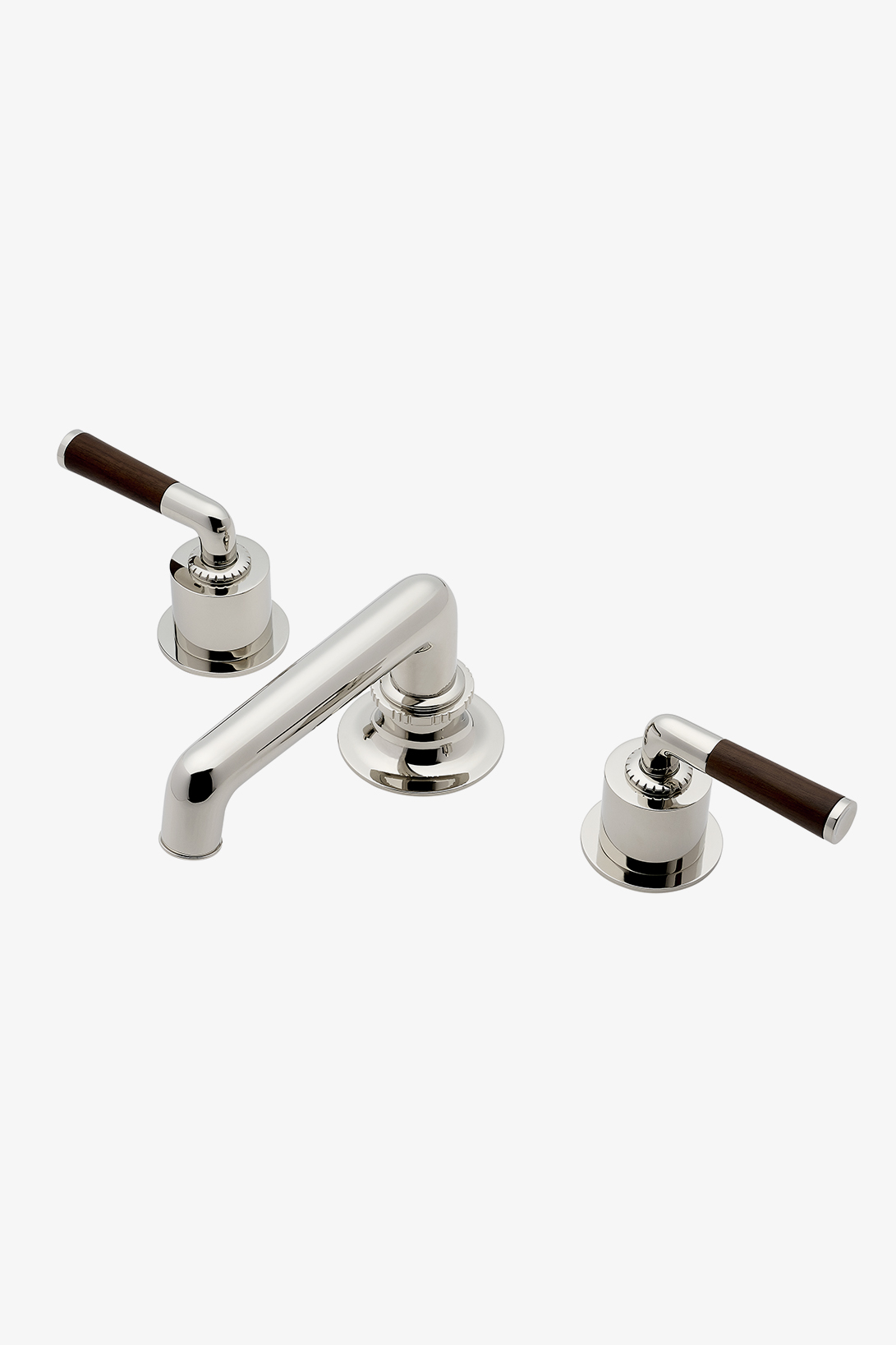 Henry Chronos Gooseneck Lavatory Faucet with Walnut Lever Handles ...