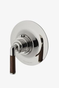Henry Chronos Thermostatic Control Valve Trim with Walnut Lever Handle ...