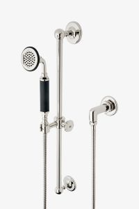 Discover Regulator Handshower on Bar with Black Handle Online | Waterworks
