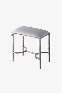 Discover Easton Metal / Vinyl Rectangular Stool 18" x 10" x 16 1/2 ...