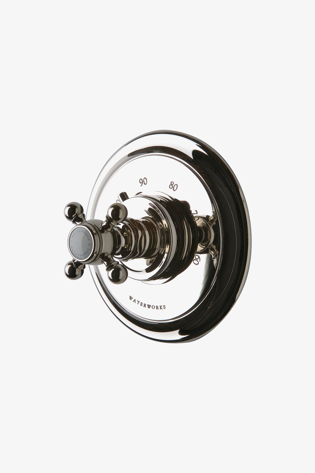 Discover Julia Thermostatic Control Valve Trim with White Porcelain ...