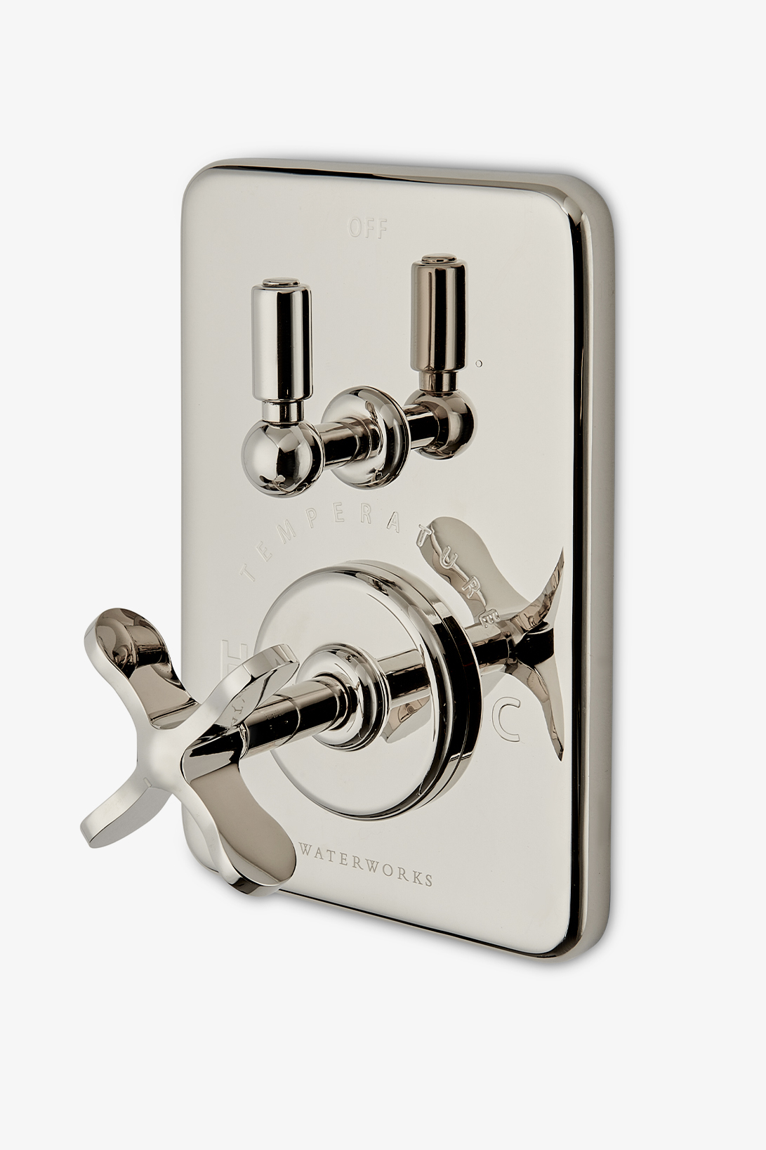 Ludlow Thermostatic Control Valve Trim with Cross Handle | Waterworks