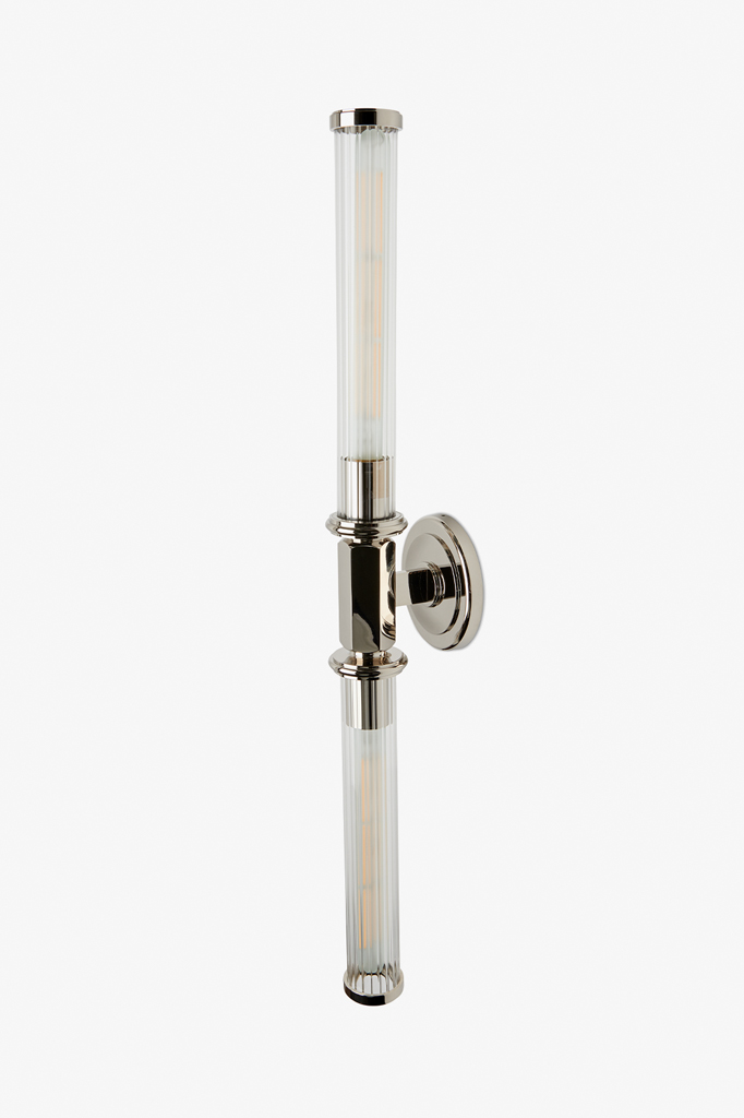 Henry Chronos Wall Mounted Single Swing Arm Sconce with Linen Shade ...