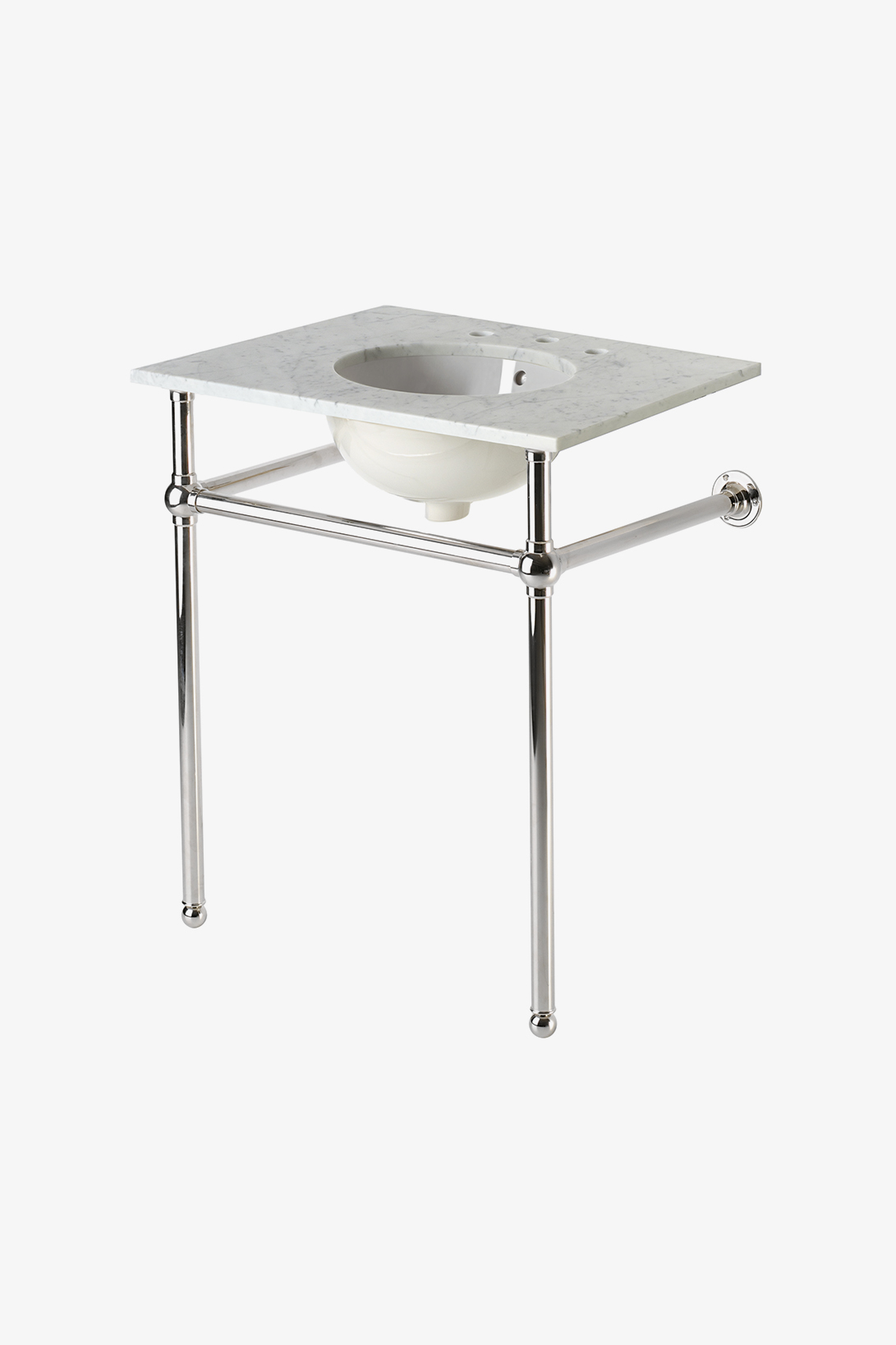 Discover Crystal Round Two Leg Single Washstand Packaged with Sink and ...